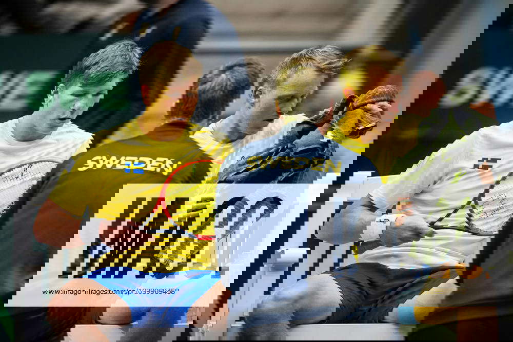 240203 Andre Göransson and Filip Bergevi of Sweden during the Davis Cup ...