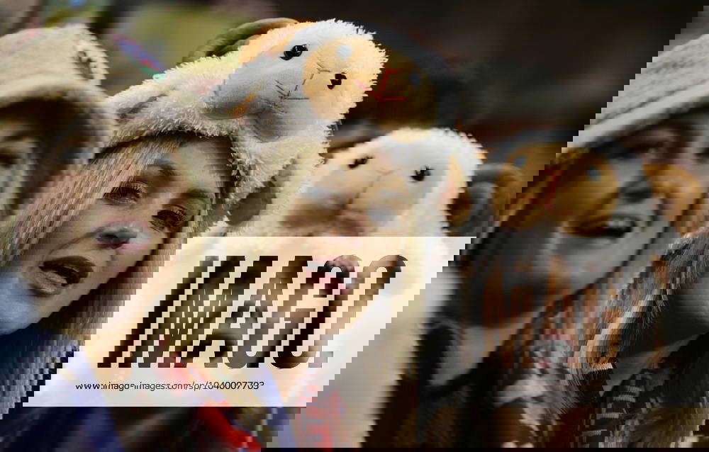 Wales v Scotland, Cardiff, UK - 3 Feb 2024 Welsh fans singing the ...