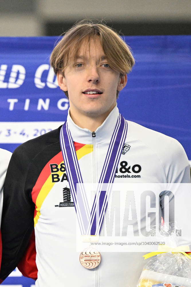 Finn Sonnekalb (GER), FEBRUARY 4, 2024 - Speed skating, Eisschnelllauf ...