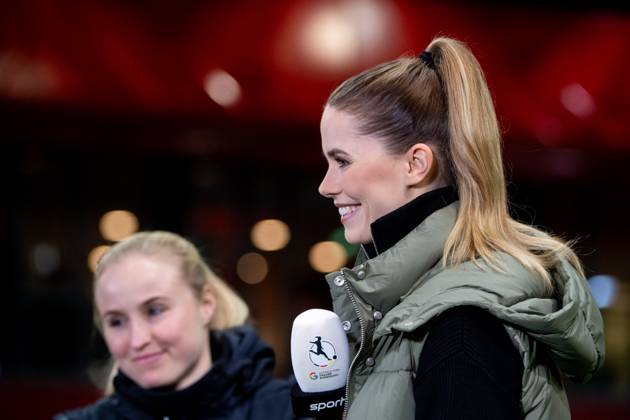 Lili Engels Sport1 TV presenter, GER, TSG 1899 Hoffenheim vs Bayer 04 ...