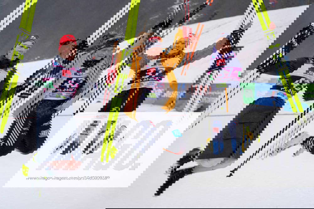 240210 In this handout image from the Swedish Ski Federation, Germanys ...