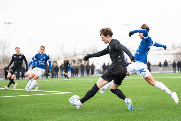 Landskronas Samuel Burakovsky and Trelleborgs Felix Hörberg during the ...