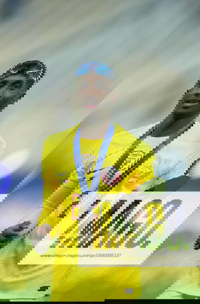 Qatar, Lusail, 10 February 2024 - Meshaal Barsham player of Qatar ...