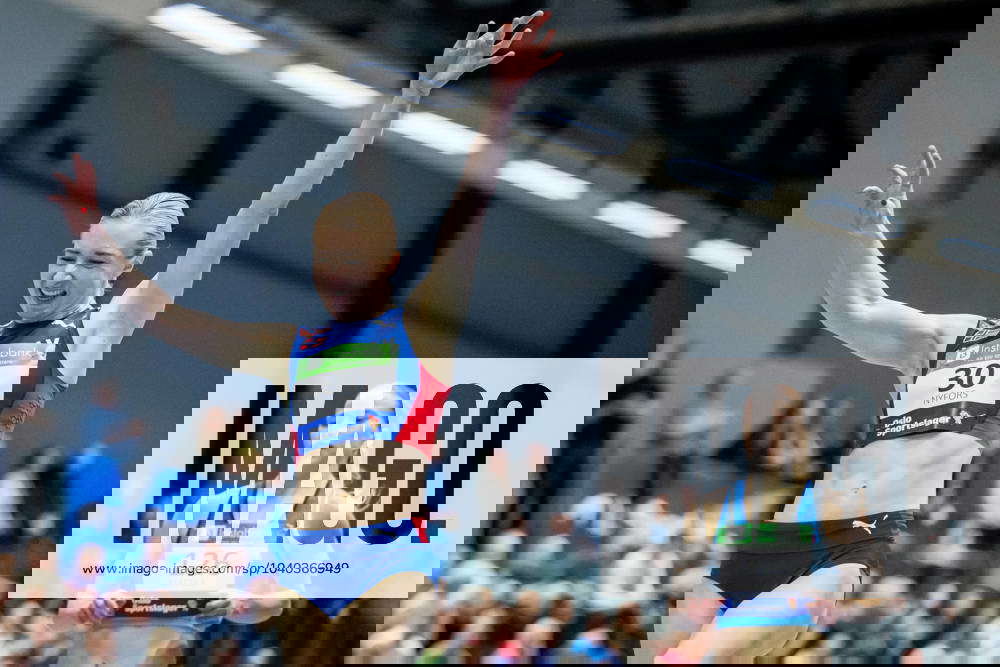 240211 Malin Nyfors of Norway competes in women?s 800 meters during ...