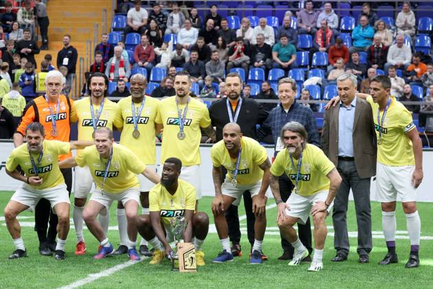 RUSSIA, MOSCOW - : Team World players are seen after their Legends Cup ...