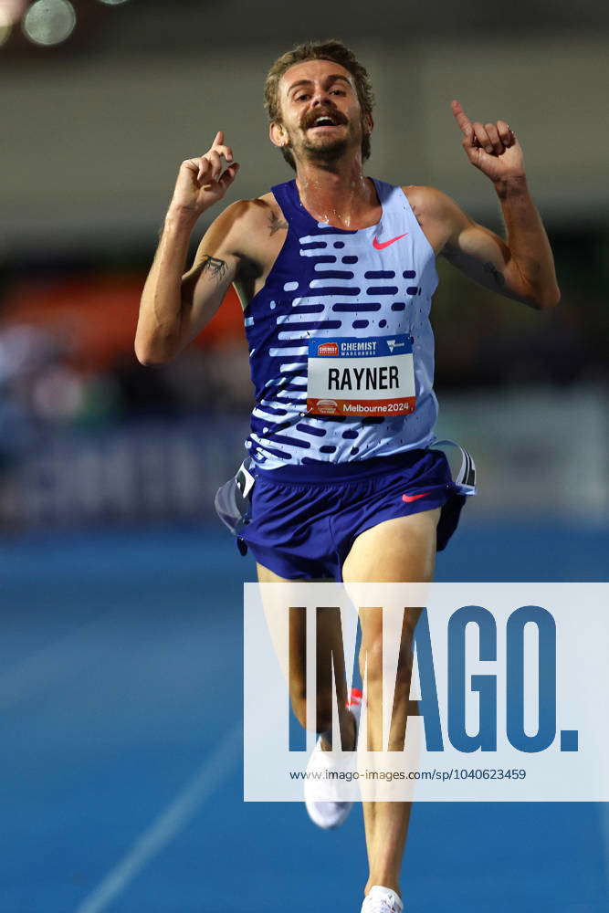 ATHLETICS MAURIE PLANT MELBOURNE, Jack Rayner of Australia wins the ...