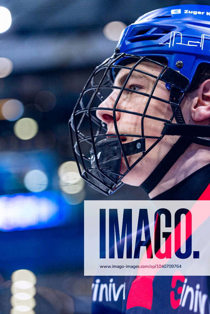 Leon Muggli 41 EV Zug during the National League Regular Season ice ...