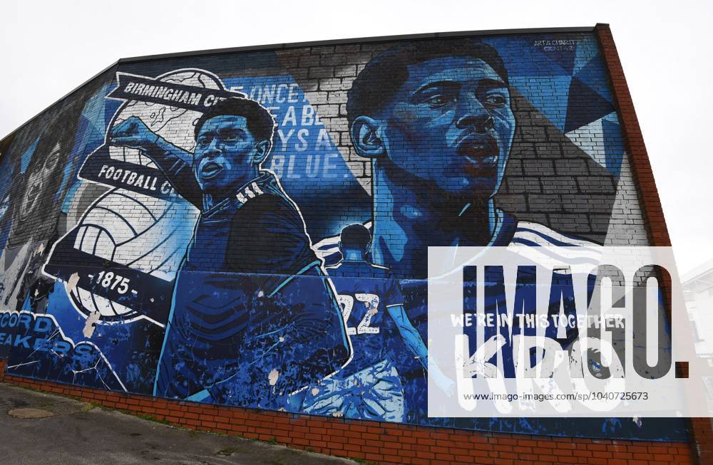 Jude Bellingham mural outside the stadium Birmingham City v Sunderland ...