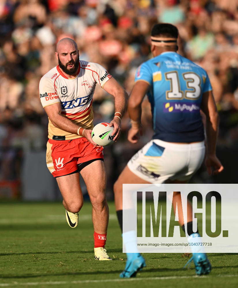 NRL PRE SEASON DOLPHINS TITANS, Mark Nicholls (left) of the Dolphins in ...