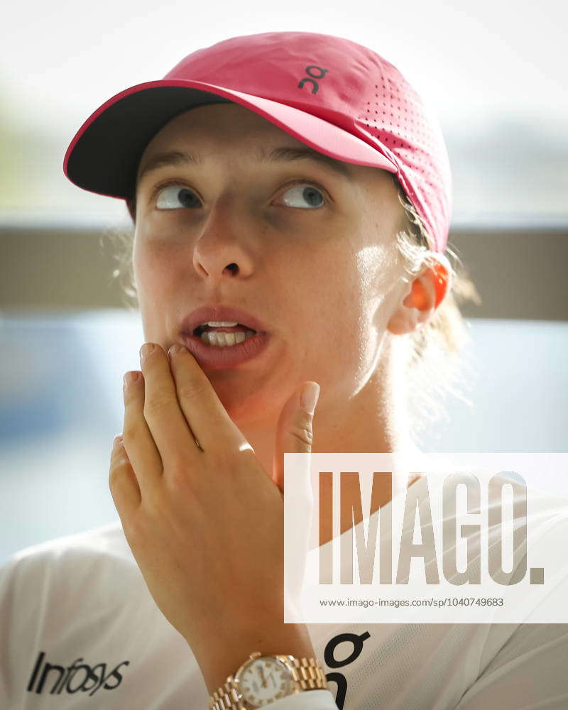 Iga Swiatek POL, Portrait, Portraet, Press Conference Tennis Dubai ...