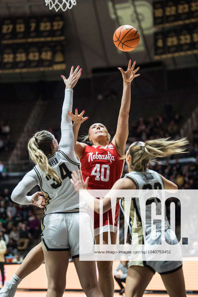 February 17, 2024, West Lafayette, Indiana, USA: Nebraska Cornhuskers ...
