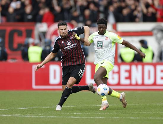 Picture from left Ahmet Guerleyen 1 FC Nuernberg, 3 and Filip Kaloc 1 ...