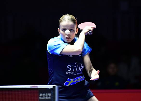 240220 Filippa Bergand of Sweden during day 5 of the World Team Table ...