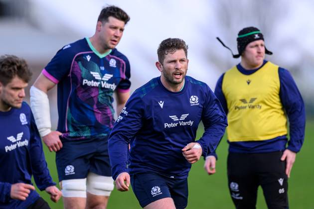 Scotland Training Session Guinness Six Nations 20 02 2024 Scotland head ...