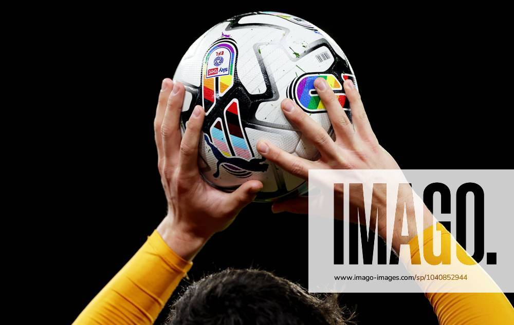 The Rainbow Puma EFL match ball. Southampton v Hull City, EFL Sky Bet ...