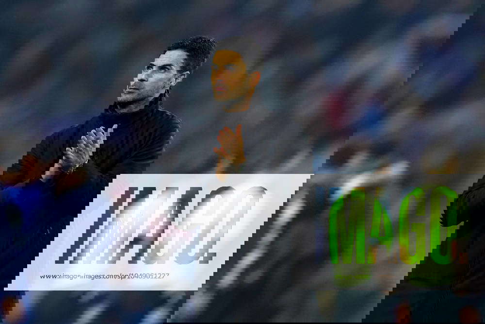 FC Porto v Arsenal Champions League 21 02 2024. Mikel Arteta Manager of ...