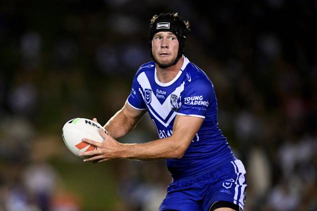 NRL PRE SEASON SHARKS BULLDOGS, Matt Burton of the Bulldogs shapes to ...