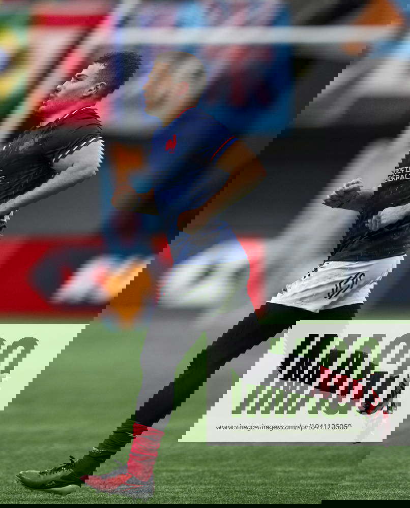 February 23, 2024, Vancouver, Bc, CANADA: France s Antoine Dupont runs onto the pitch while playing