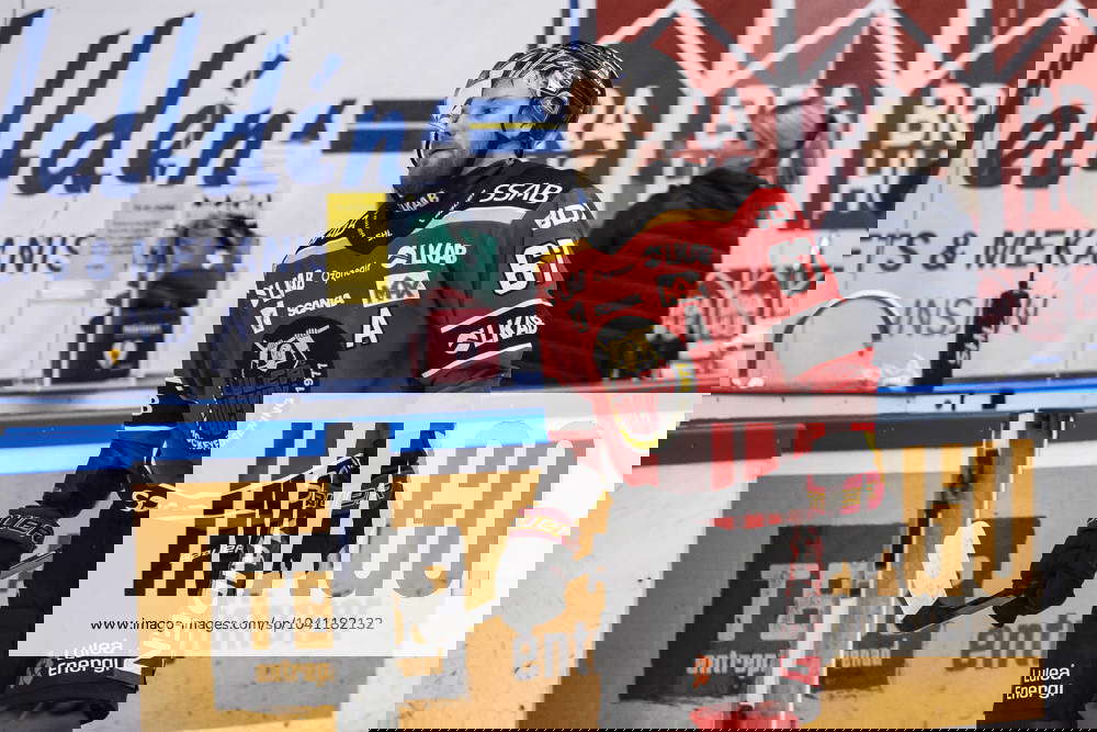 Luleas Linus Omark is depressed after losing 4 3 during the SHL ice hockey game between Leksand and