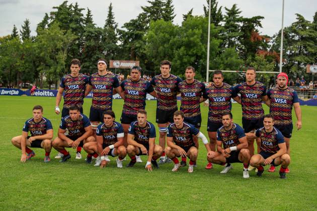 Super Rugby America 2024 Pampas formation, from left to right top ...