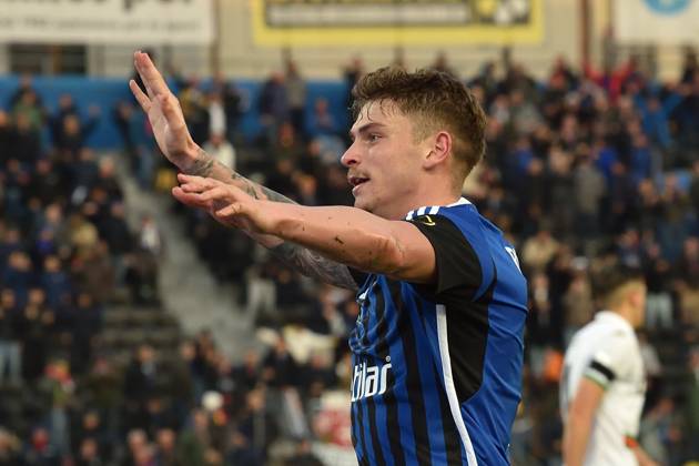 Nicholas Bonfanti celebrates after goal of 1-1 during Pisa SC vs ...