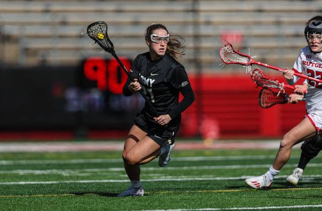 : Army West Point midfielder Brigid Duffy is introduced before the ...