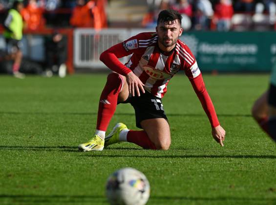Exeter City v Fleetwood, Exeter, UK - 24 Feb 2024 Reece Cole of Exeter ...
