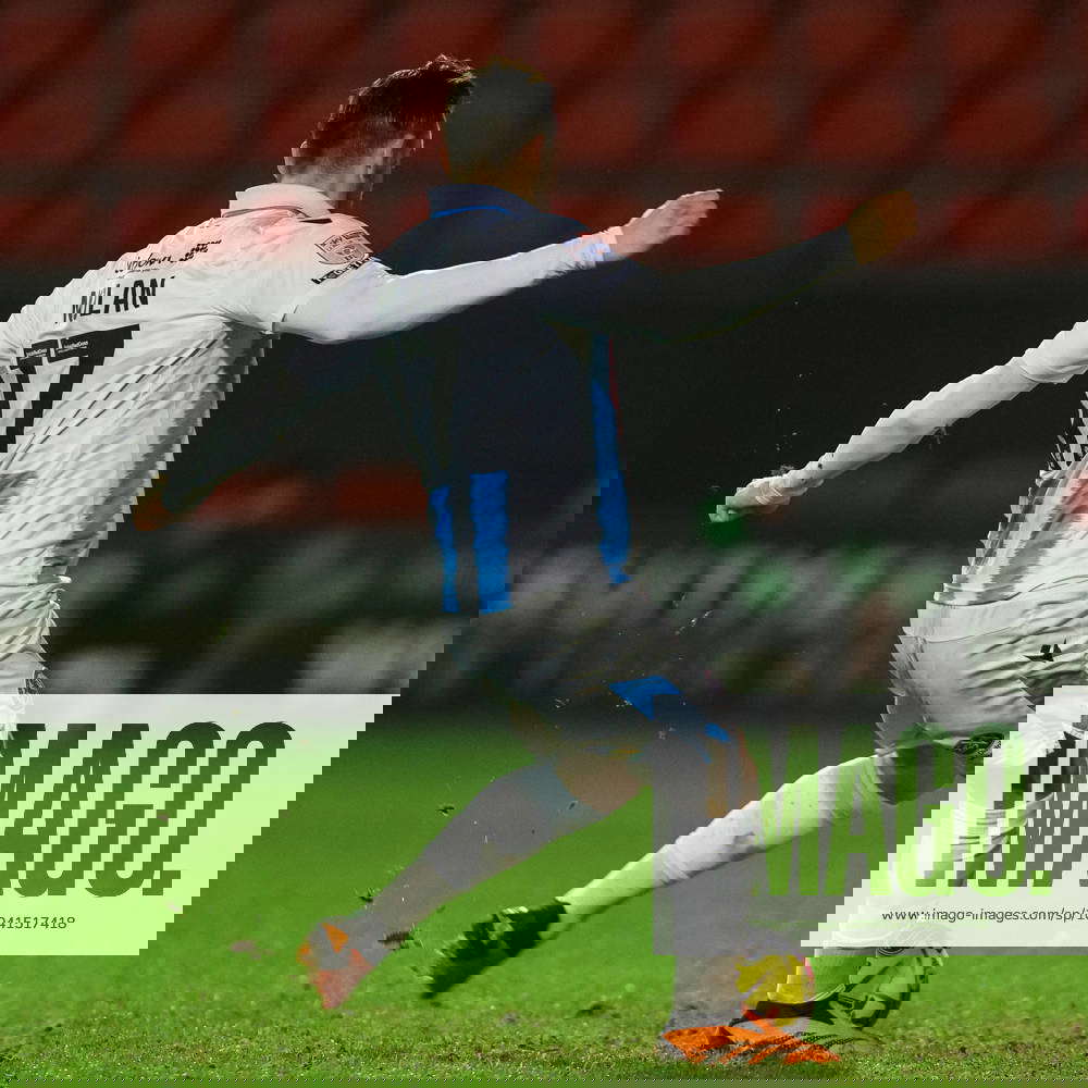 Accrington s Jack Nolan takes the penalty during the EFL Sky Bet League ...