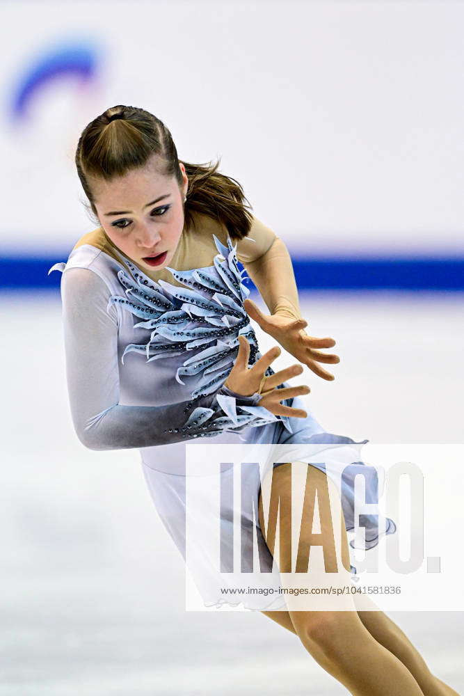 Elina GOIDINA (EST), during Junior Women Short Program, at the ISU ...