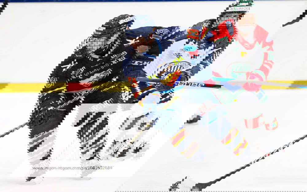 240228 Djurgardens Anneke Linser and Frölundas Jennifer Carlsson during ...