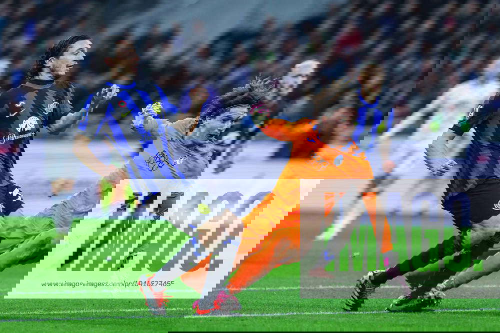 Milan, Italy: Matteo Darmian of FC Internazionale and Marco Carnesecchi ...