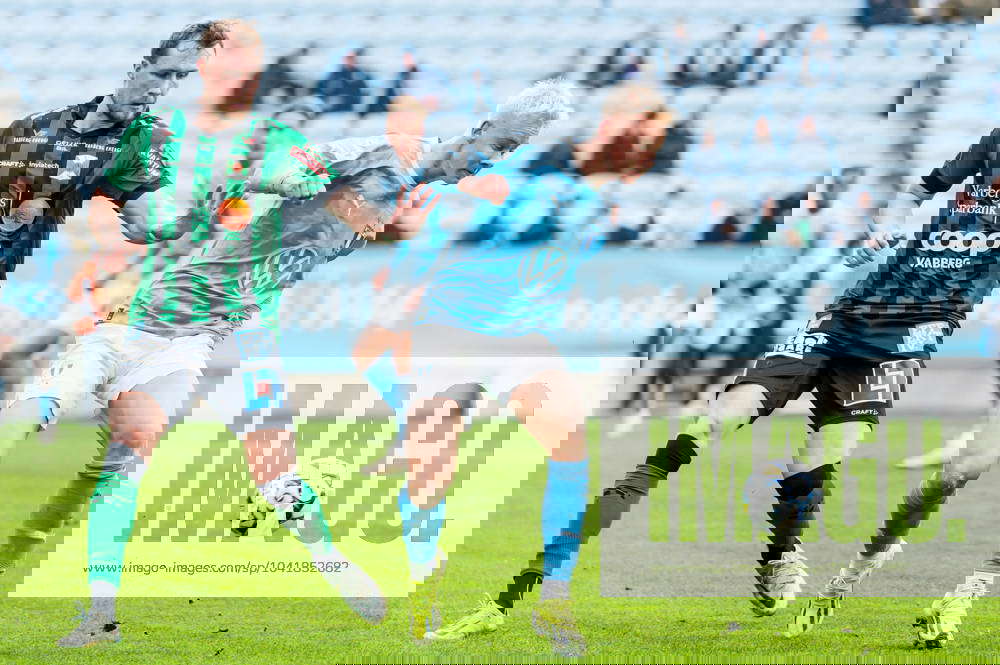 Varbergs Niklas Dahlström and Malmö FFs Otto Rosengren during the ...