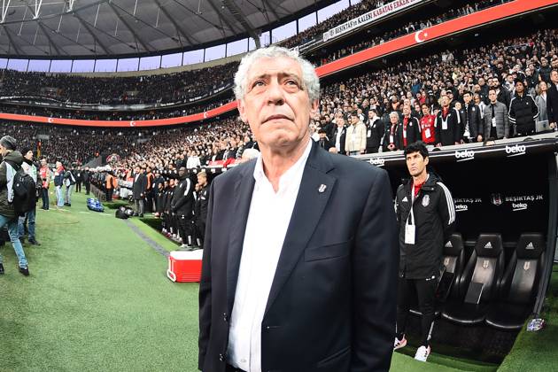 Coach Fernando Santos of Besiktas during the Turkish Super League derby ...