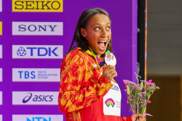 Emirates Arena, Glasgow, Scotland - 3rd March: Ana PELETEIRO-COMPAORE ...