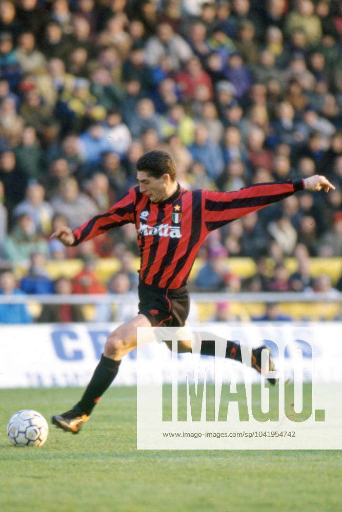 DANIELE MASSARO, Milan, Serie A, 1993-94, Azione, Action, Single shot ...