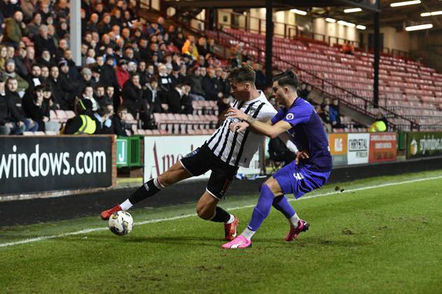 Dunfermline Athletic v Airdrieonians cinch Championship Lewis McCann of ...