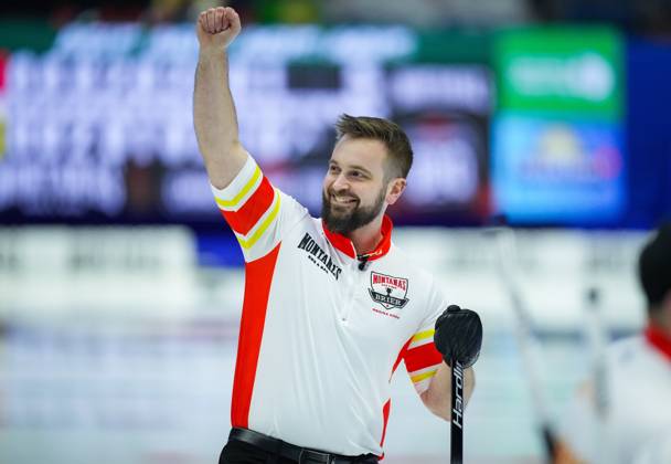 March 2, 2024, Regina, Sk, CANADA: Nunavut skip Shane Latimer watches ...