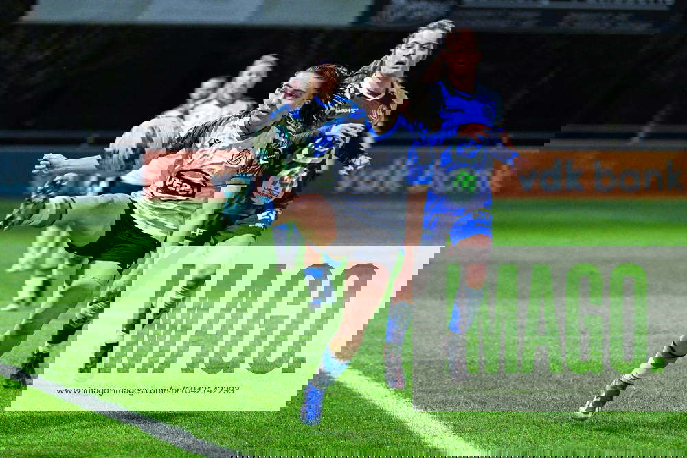 AA GENT VS CLUB YLA Angel Kerkhove (13) of Club YLA pictured during a female soccer game between AA