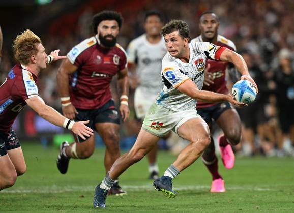 SUPER RUGBY REDS CHIEFS, Liam Coombes-Fabling of the Chiefs in action ...