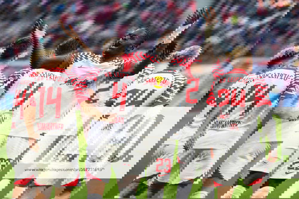 Castello Lukeba RB Leipzig, 23 cheers after the 2 0 v0n Christoph ...