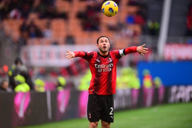 Davide Calabria of AC Milan in action, Serie A Tim, AC Milan vs SSC ...