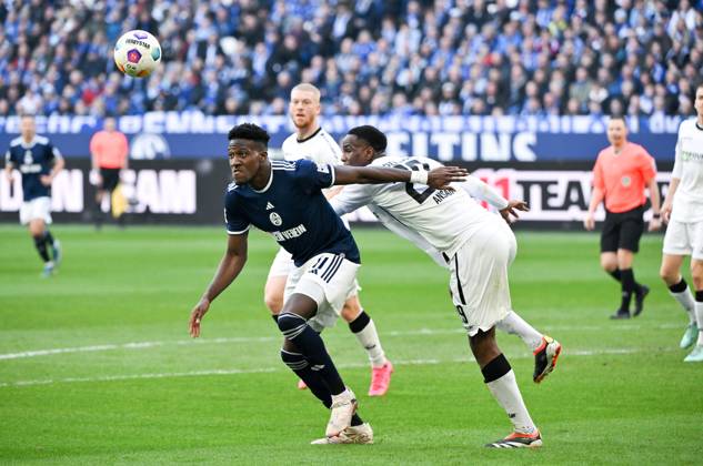 Bryan Lasme FC Schalke 04 , Ilyas Ansah SC Paderborn , v li 09 03 2024 ...