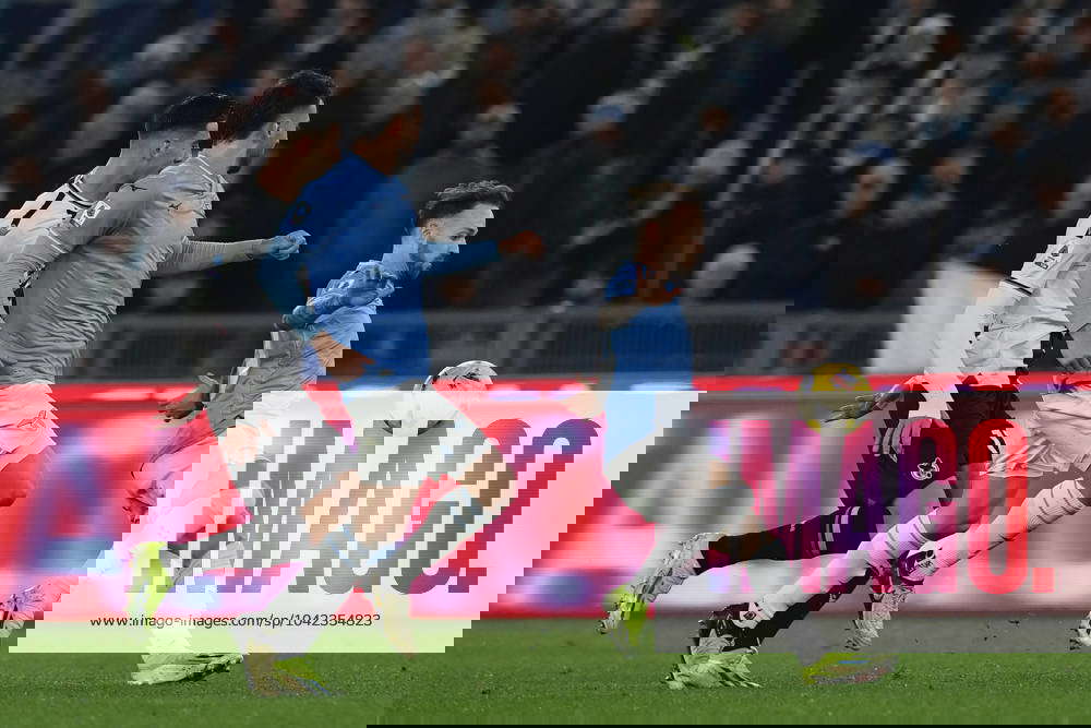 Manuel Lazzari (Lazio)Lorenzo Lucca (Udinese)Mario Gila (Lazio) during the Italian Serie A match