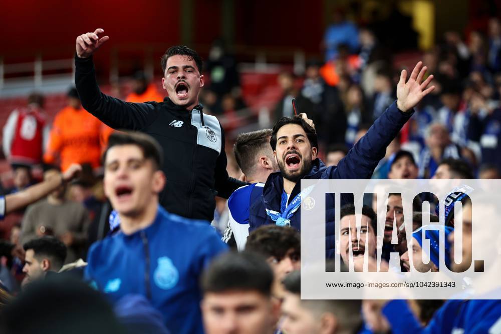 FC Porto fans inside the ground Arsenal v Porto, UEFA Champions League ...