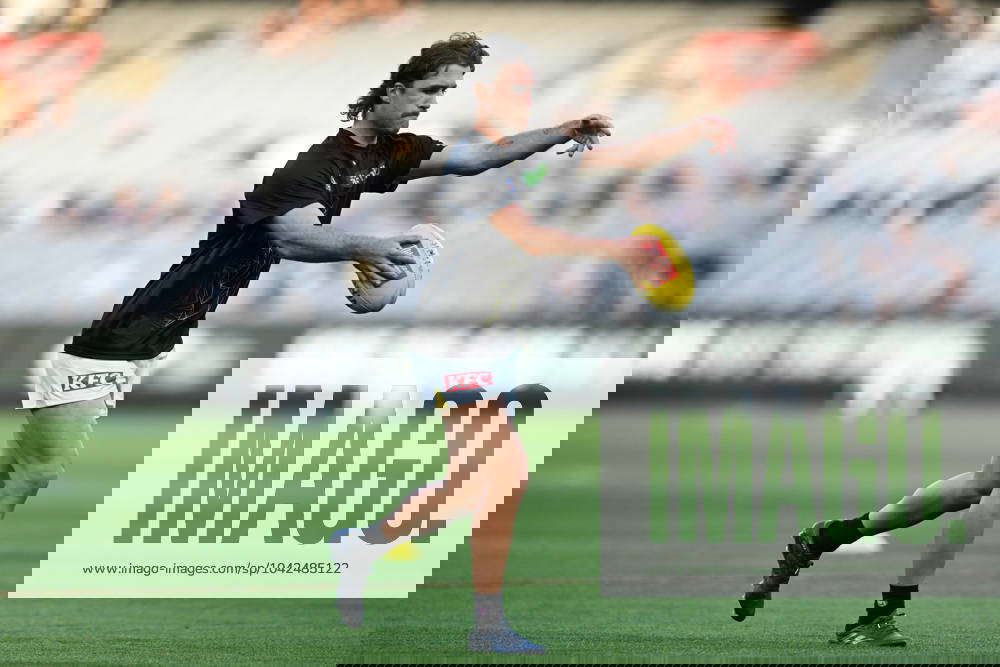 AFL BLUES TIGERS, Jack Ross of Richmond warms up ahead of the AFL Round ...