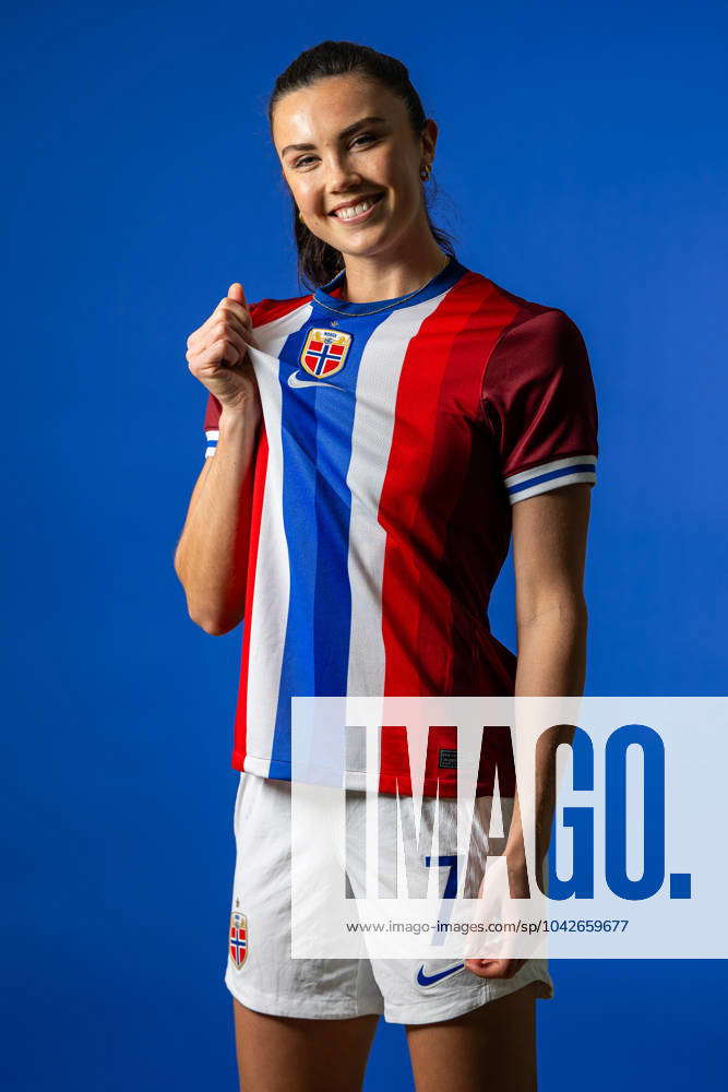 240318 Ingrid Syrstad Engen of the Norwegian national football team ...