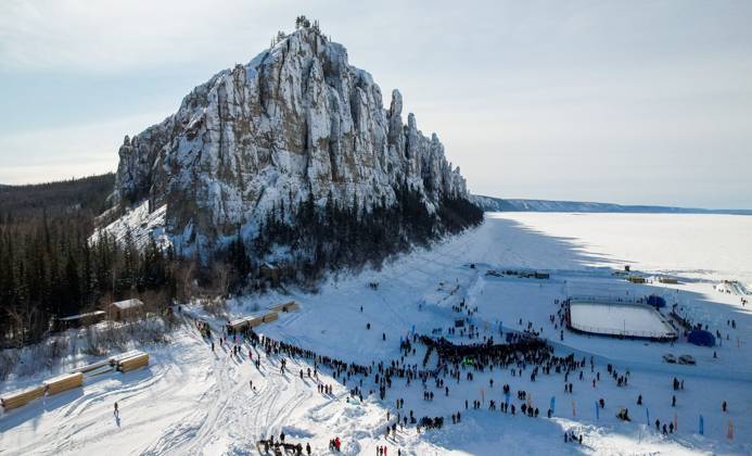 RUSSIA, REPUBLIC OF SAKHA - : A flame lighting ceremony for the 8th ...
