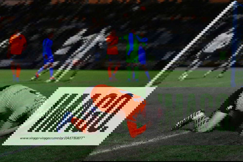 Tom Naylor of Chesterfield shows dejection on the final whistle as FC ...