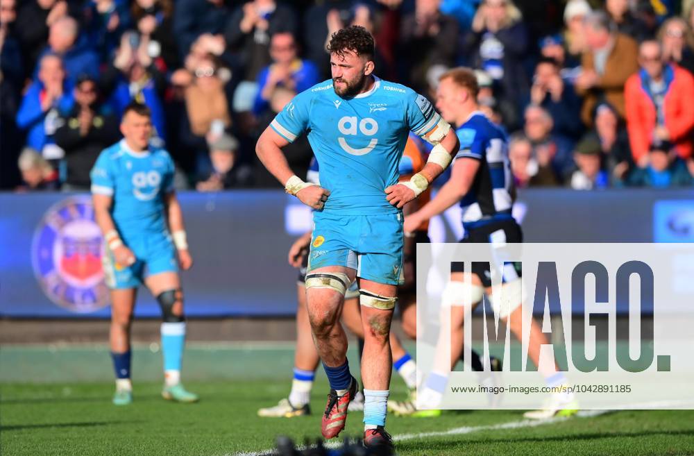 Bath Rugby v Sale Sharks, Bath, UK - 24 Mar 2024 Sam Dugdale of Sale ...