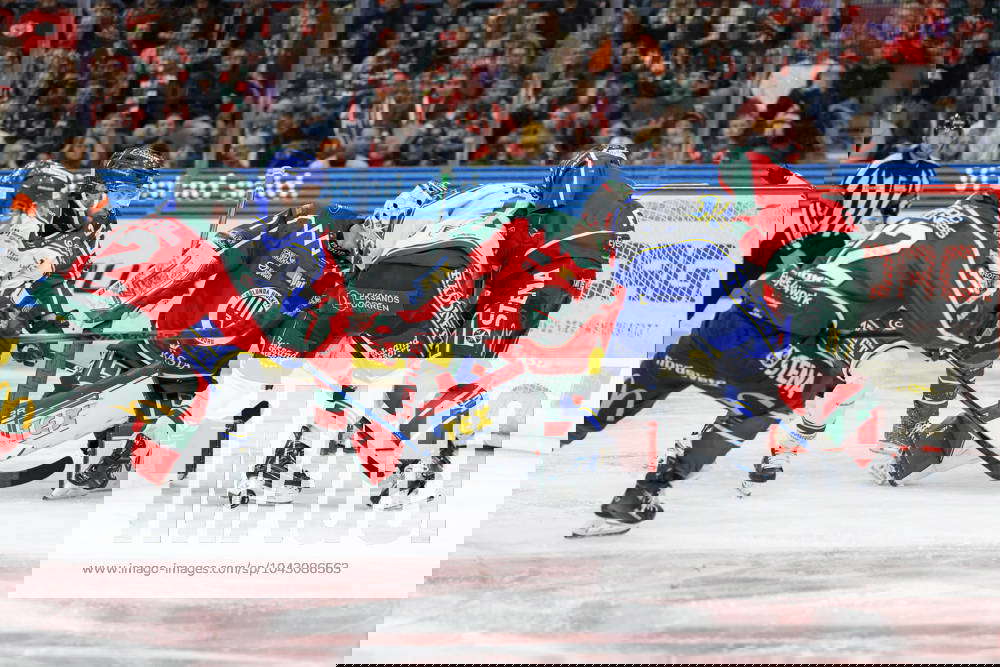 GÖTEBORG, SWEDEN 20240330 Leksands 14 Oskar Lang tv makes 1 1 during s ice hockey game in the